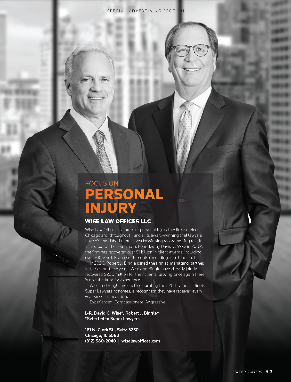 Wise Law Offices Featured in Chicago Magazine - Wise Law Offices LLC